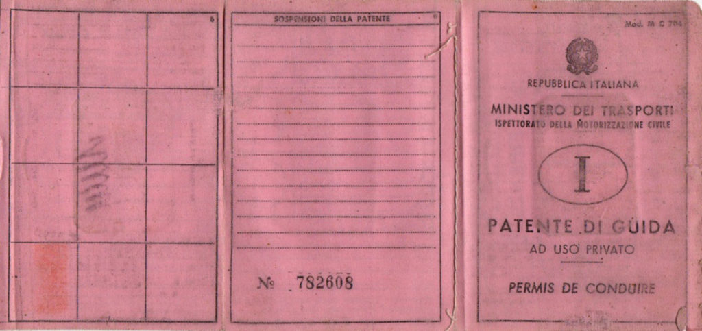 LA STORIA DELLE PATENTI DI GUIDA ITALIANE – Fraudbook