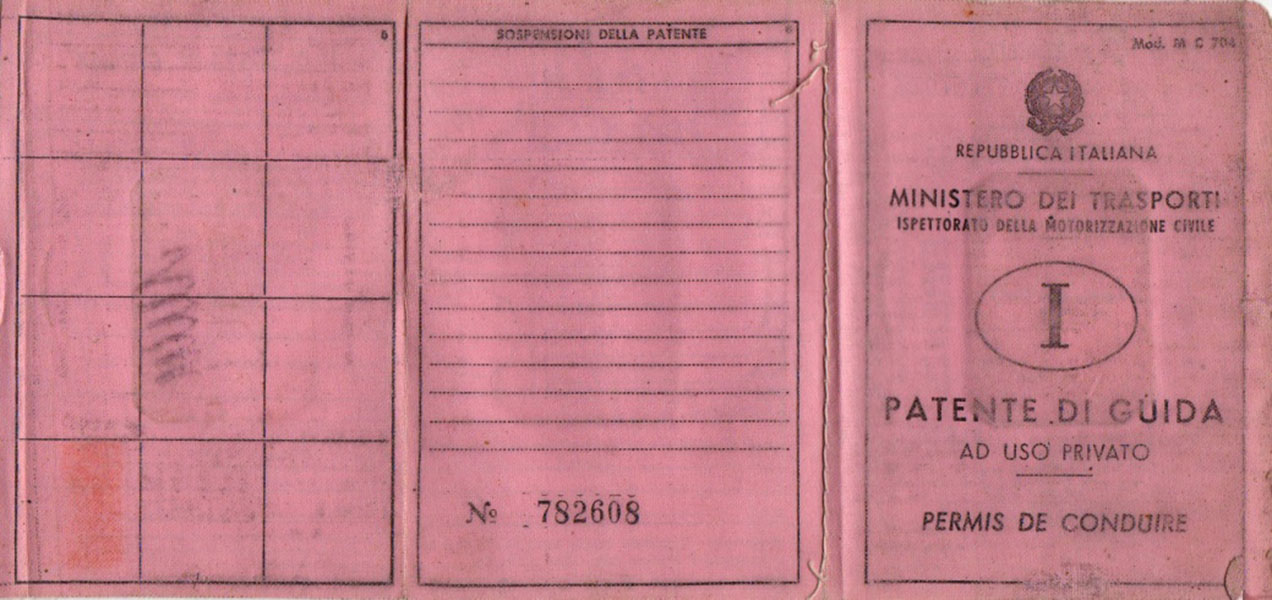 LA STORIA DELLE PATENTI DI GUIDA ITALIANE – Fraudbook